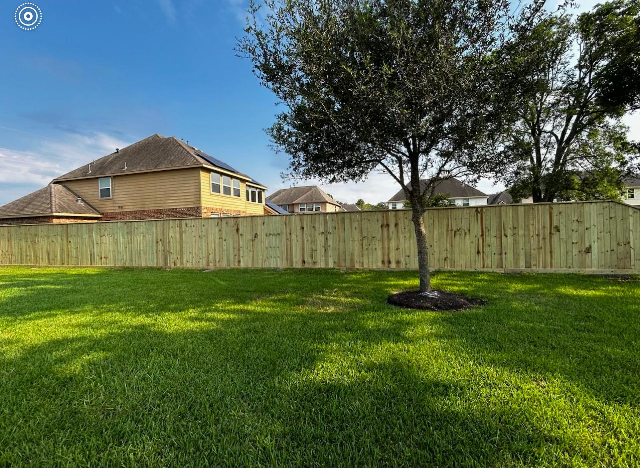 Installing 380’ Pine Fence with Double Gate in Houston - Mustang ...