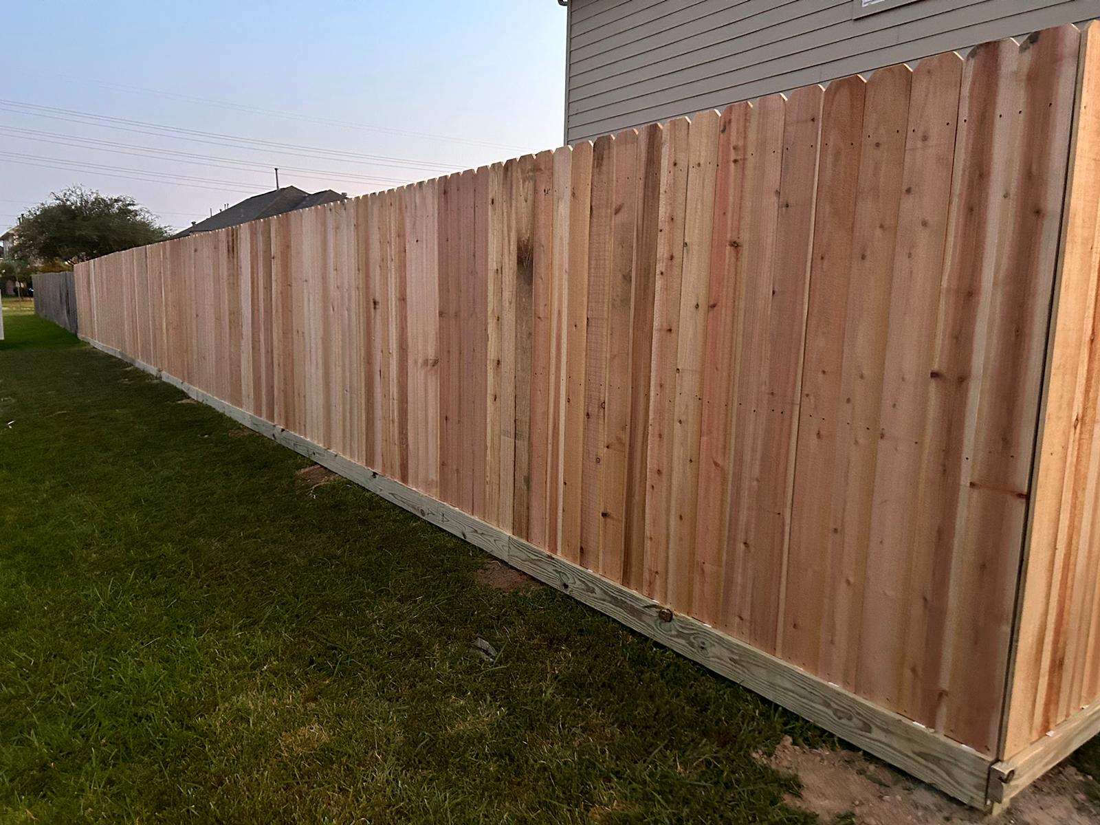 Custom Wooden Fence Installation in Humble, Texas - Mustang Fencing and ...